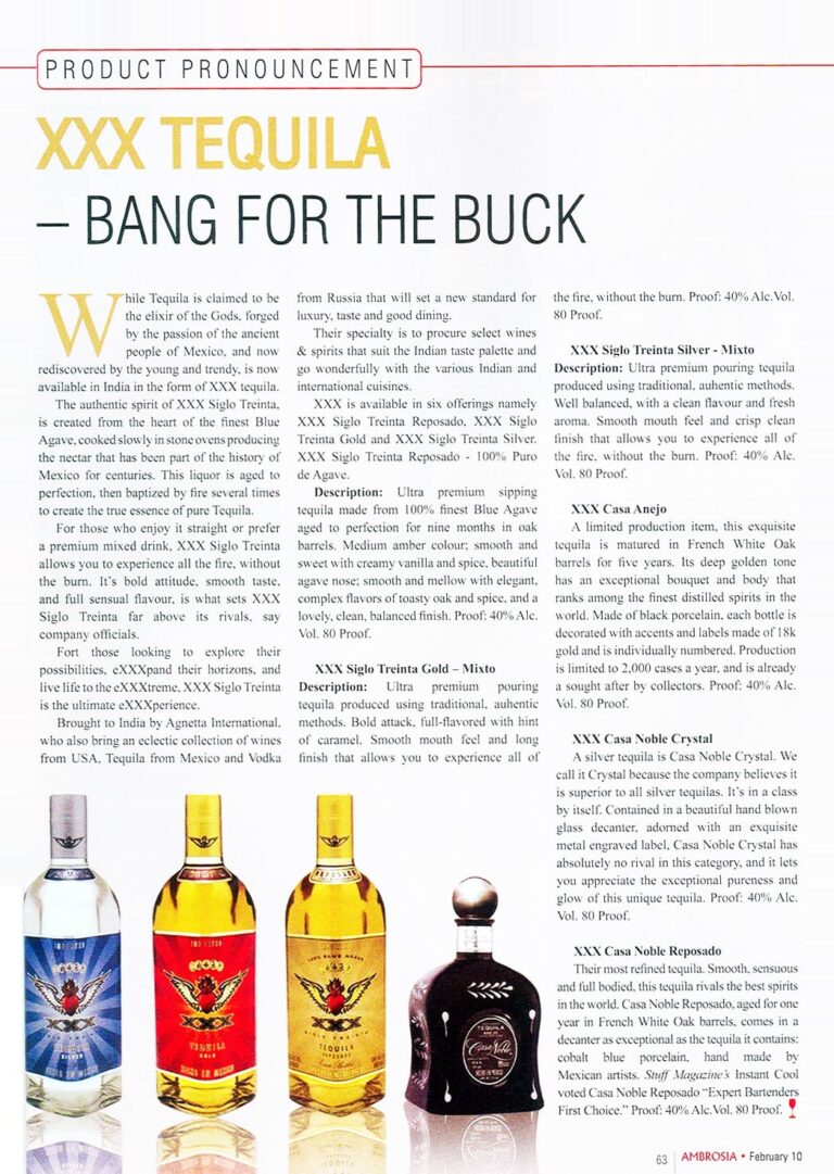 XXX Tequila – Bang for the Buck – Agnetta